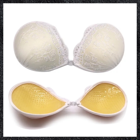 Dazed Fantasy | Intimates & Sleepwear | White Lace Strapless Stickon ...